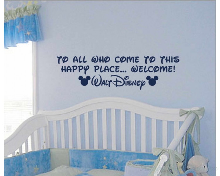 Walt Disney Welcome Quote - Name can be customised