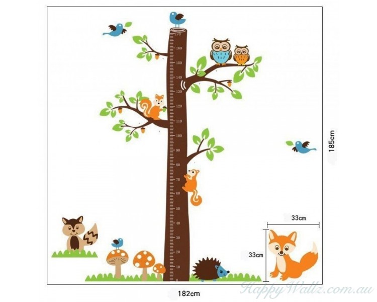 Tree Growth Chart Wall Decal