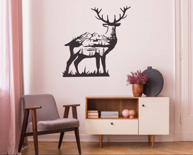 Woodland Nature Scene Wall Decal