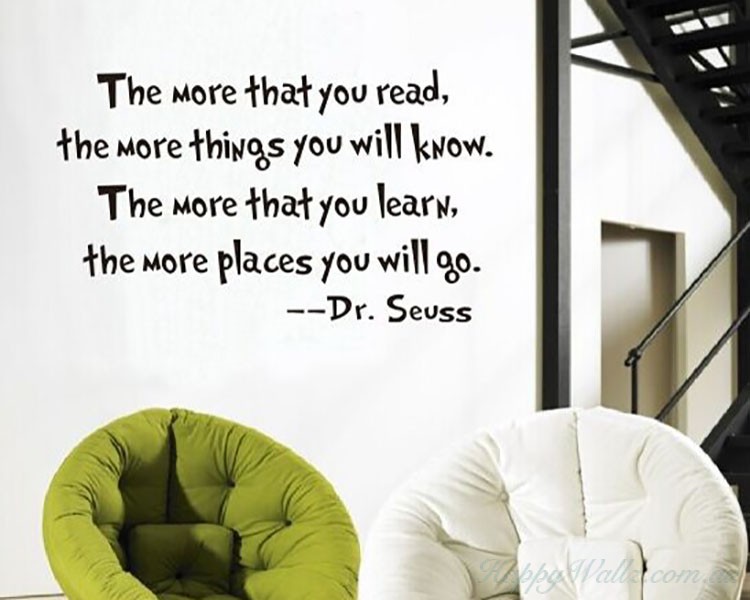 Read and Learn -- Dr. Seuss Motivational Quotes