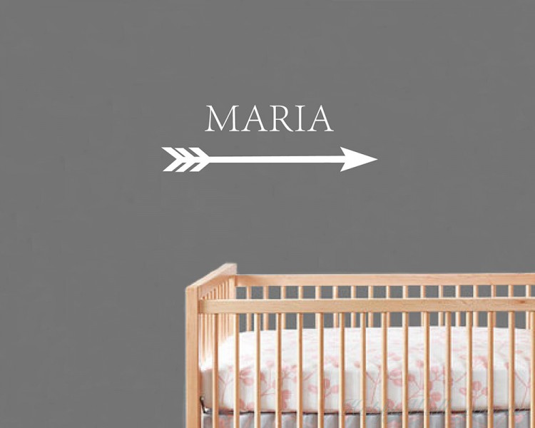Customised Name Decal with an Arrow