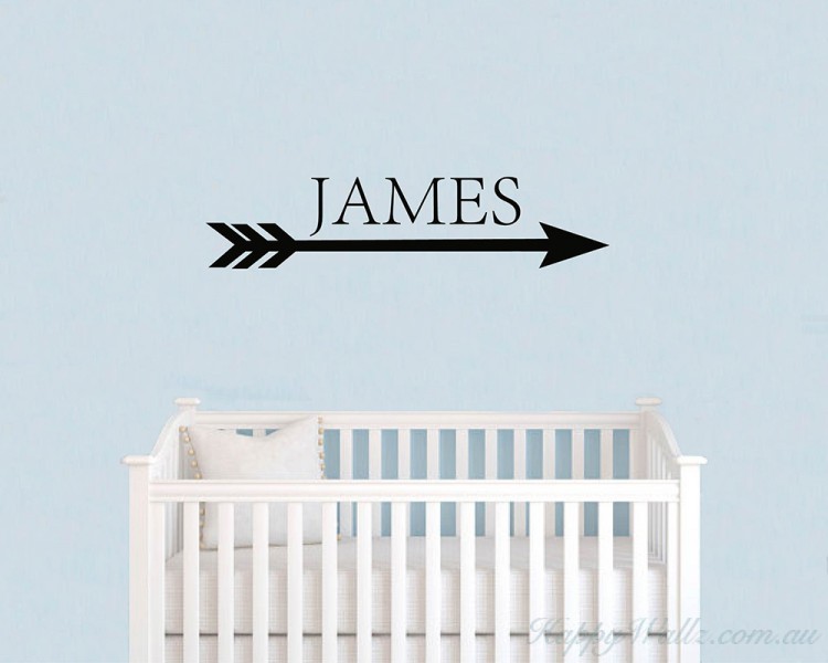 Customised Name Decal with an Arrow
