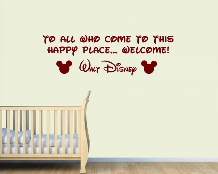 Walt Disney Welcome Quote - Name can be customised