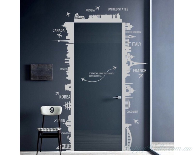 City Skyline Wall Decals