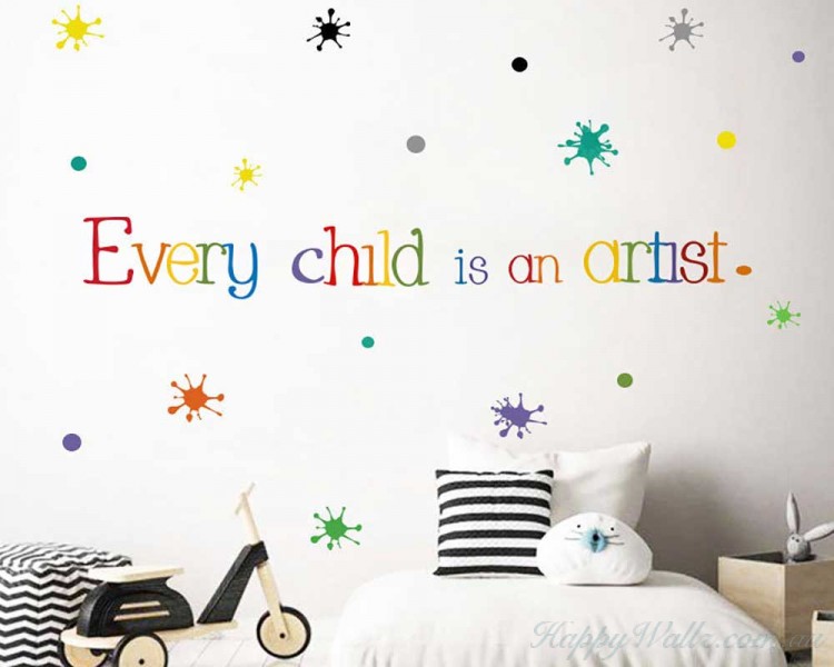Every Child is an Artist Color Wall Sticker