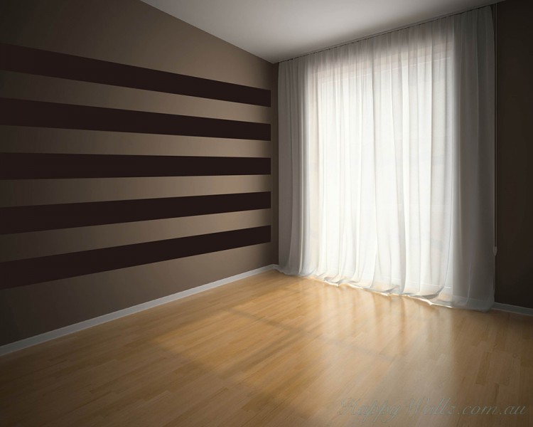 Stripe Wall Pattern Art Stickers