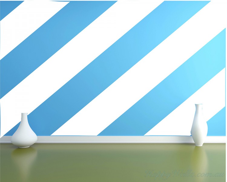 Stripe Wall Pattern Art Stickers